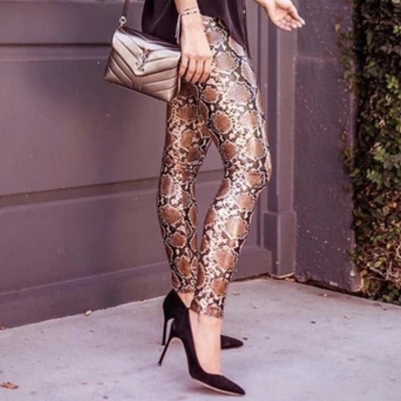 Commando | Pants & Jumpsuits | Commando Faux Leather Snake Print ...